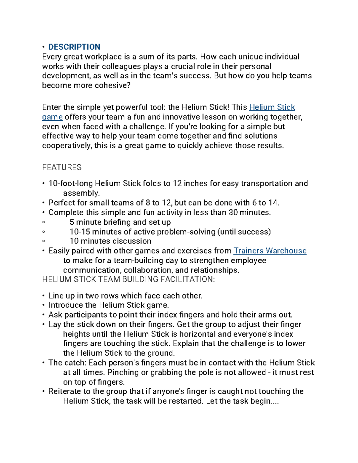 Helium stick - Good book - • DESCRIPTION Every great workplace is a sum ...