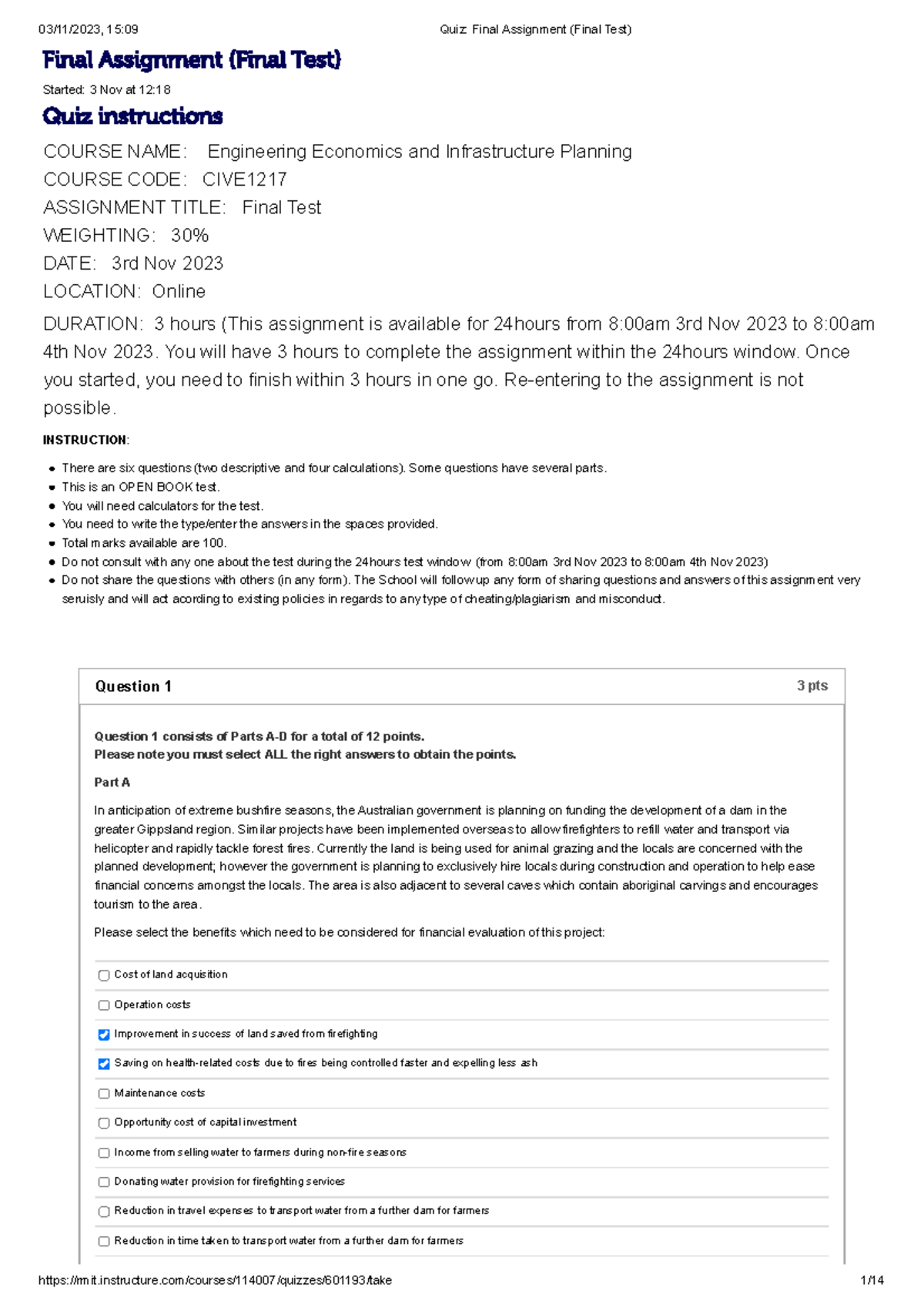 Quiz Final Assignment Final Test - Final Assignment (Final Test ...