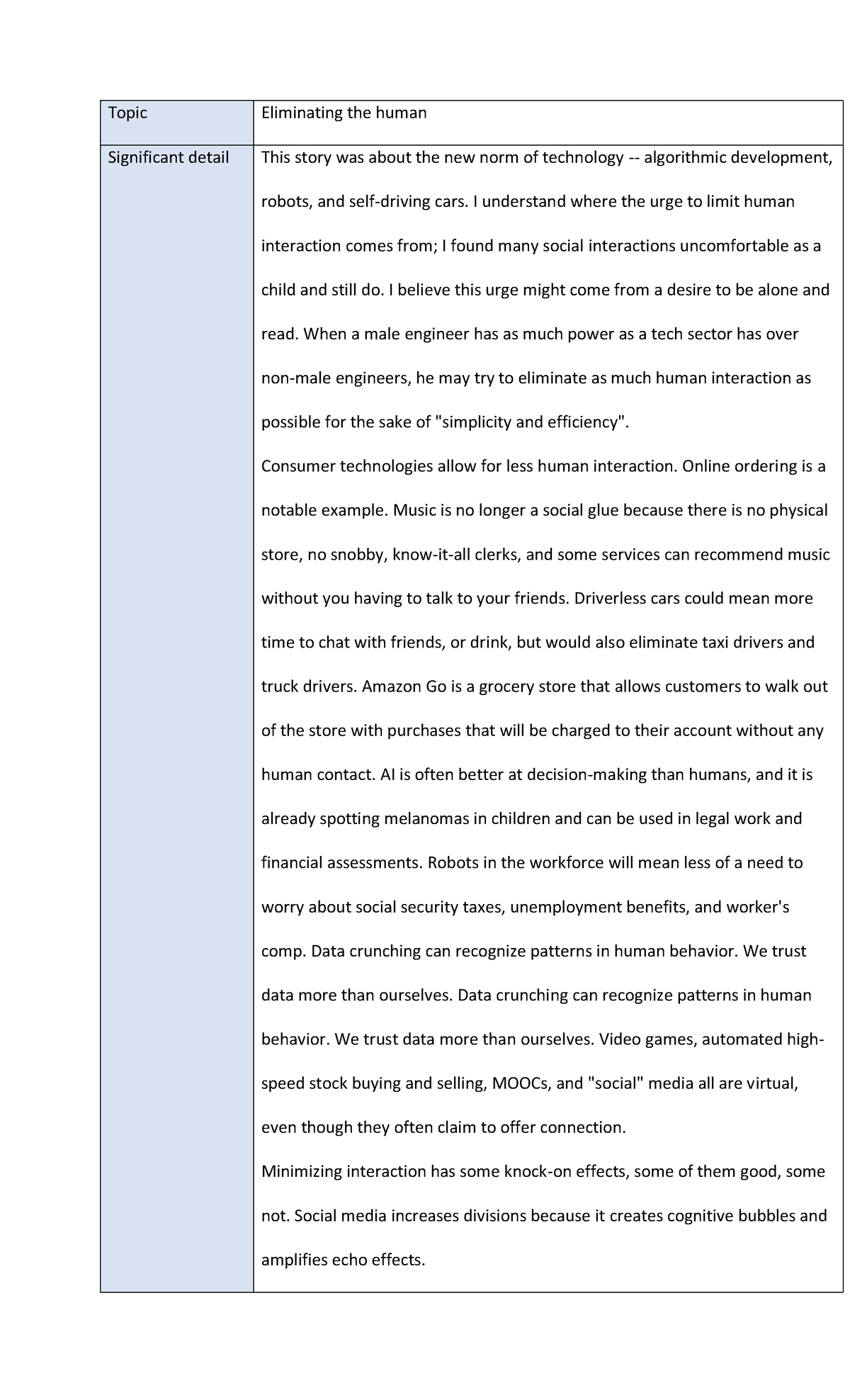 Document 28 - eliminating human - Topic Eliminating the human ...