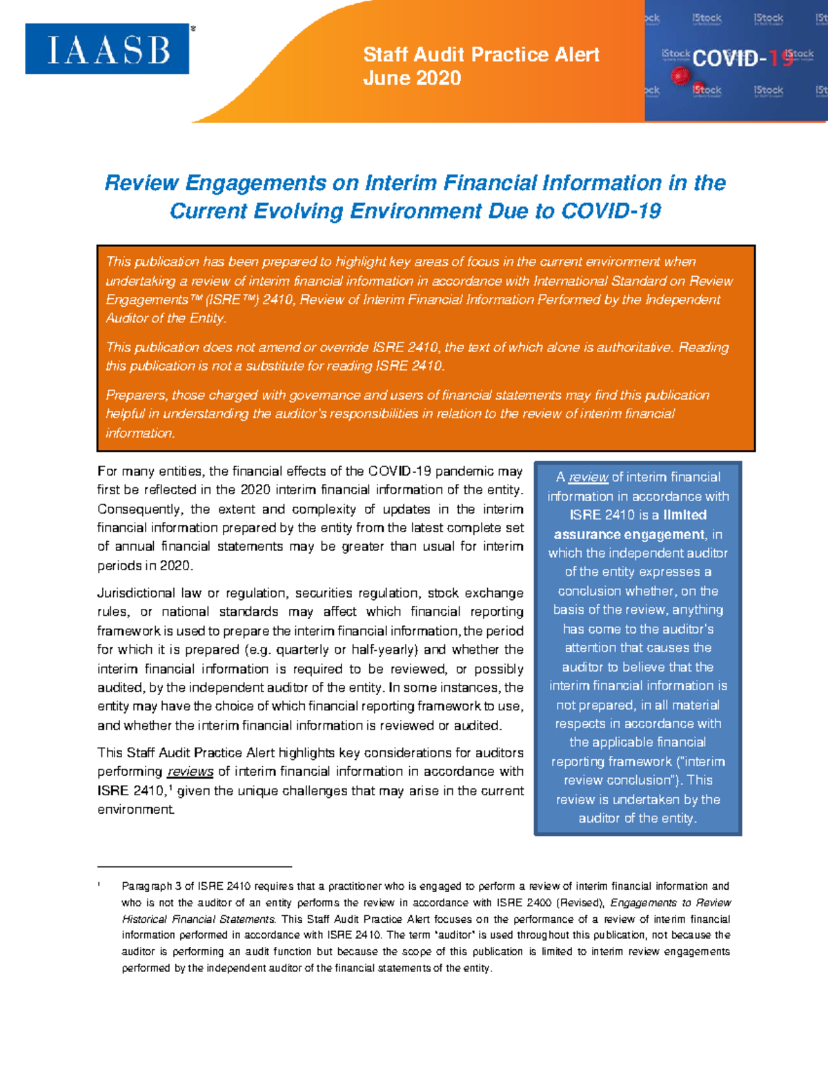 Audit-Week 14- Iaasb-Staff-Alert-Interim-reporting- Final - Staff Audit ...