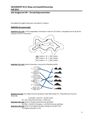 Geogw 12 Lab2 edited - Lab 2 - GEOGRAPHY W12: Maps and Spatial Reasoning Fall 2022 1 Lab ...
