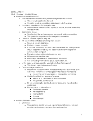 Theories of Conflict Communication - Studocu
