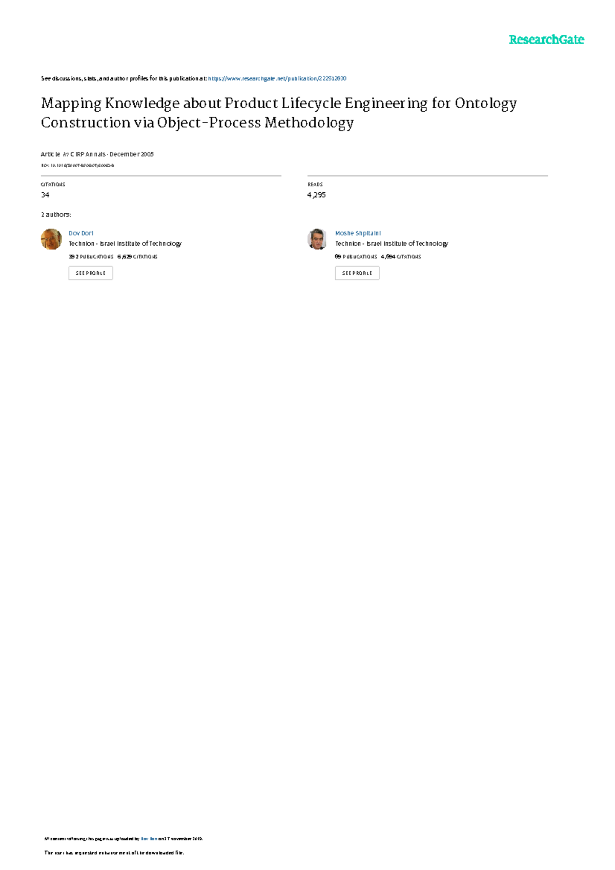 Mapping Knowledge about Product Lifecycle Engineer - See discussions, stats, and author profiles ...