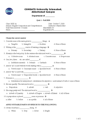 ENG101 solved MCQs mega file and quiz file - Solved MCQs Mega File From all past papers Solved ...