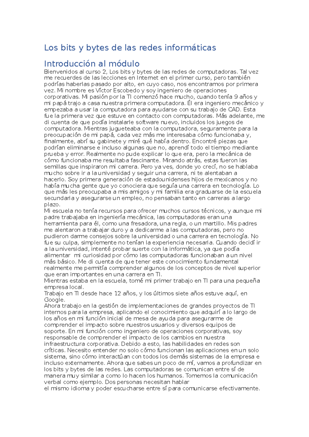 Modulo 2 - apuntes sistemas de calidad - Los bits y bytes de las redes ...