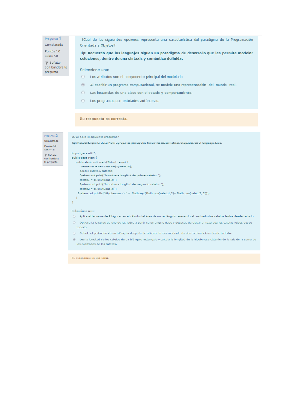 Examen semana 2 programacion orientada a objetos UTEL - Studocu