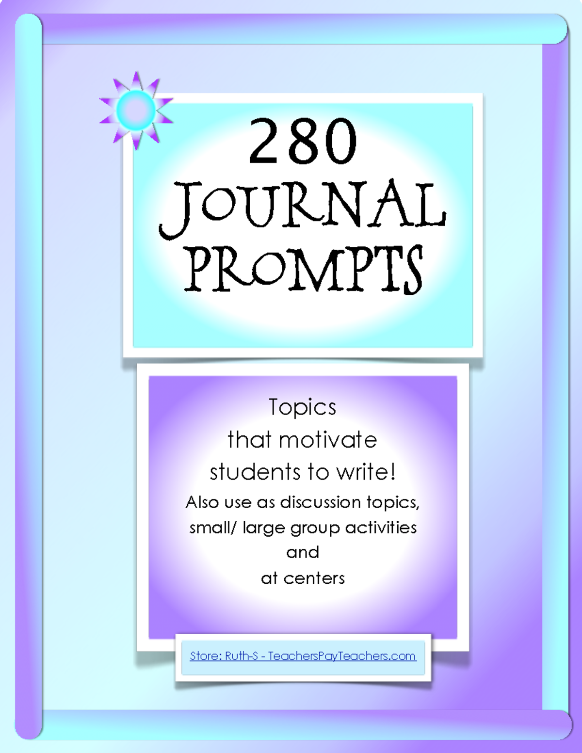 Journal Prompts FREE-1 - JOURNAL PROMPTS Topics that motivate students ...