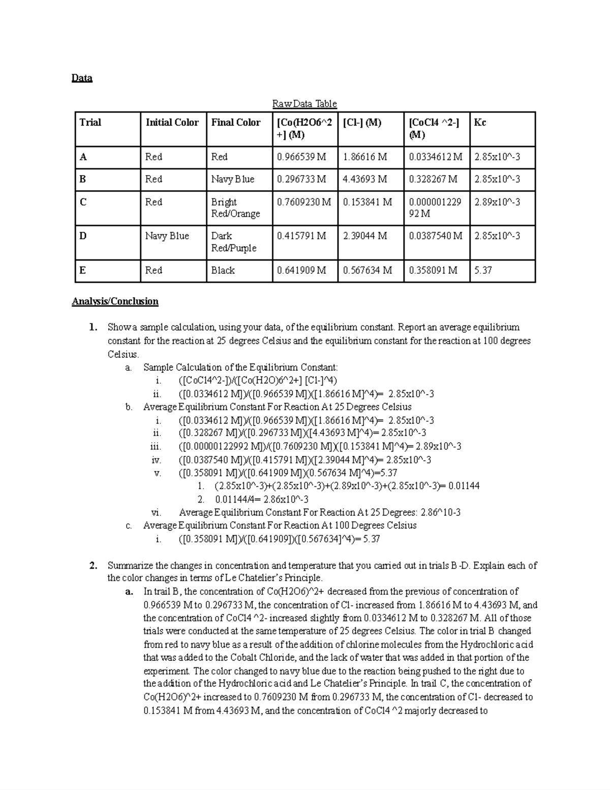 Lab Assignment for Experiment 6 - Data Raw Data Table Analysis ...