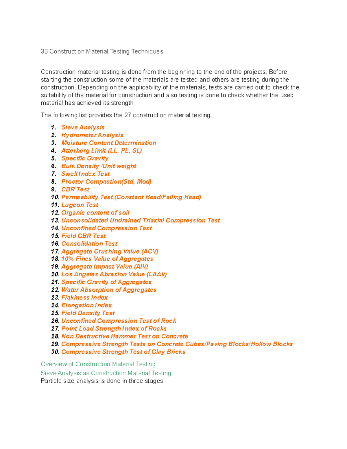 30 Construction Material Testing Techniques - 30 Construction Material ...