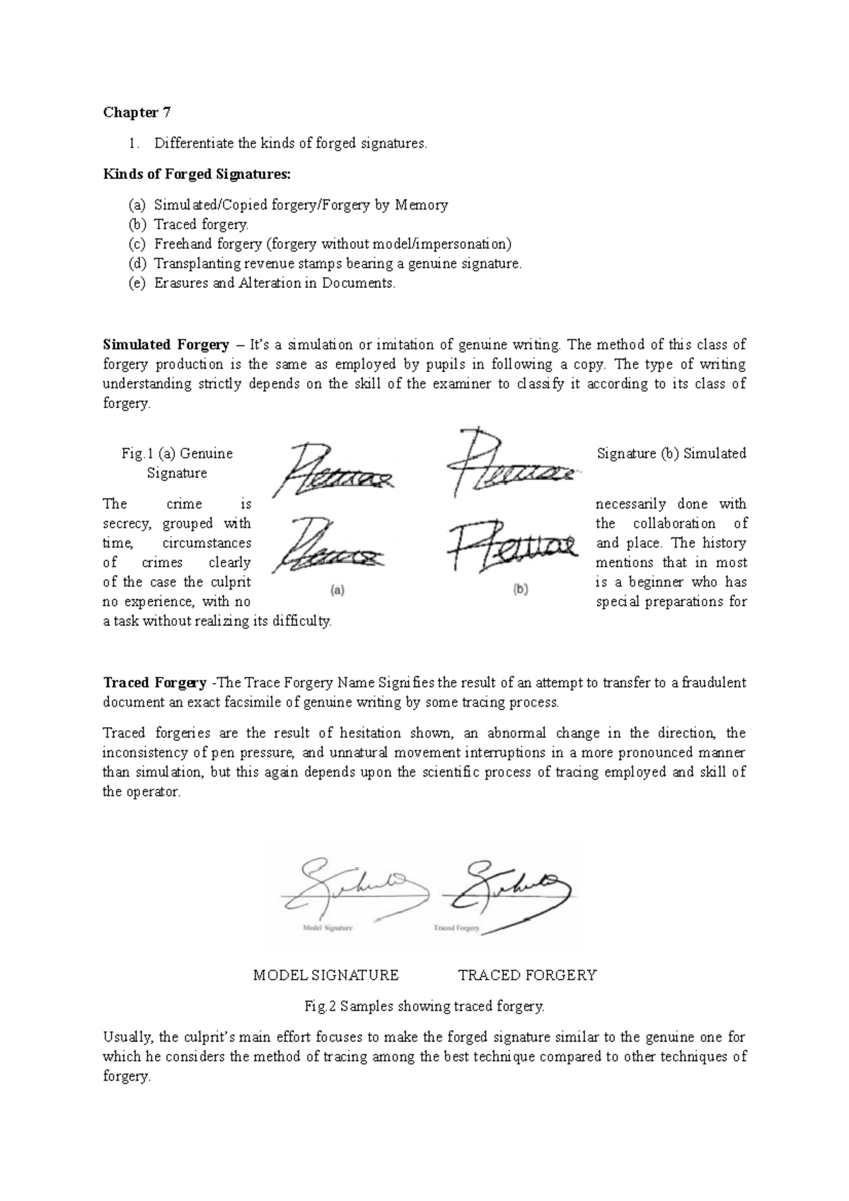 Chapter 7 QD - questioned documents lectures - Chapter 7 1 ...