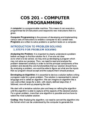 SEN 313 - Programming & Database - SEN 313 – WEB APPLICATION DEVELOPMENT 4. PROGRAMMING ...