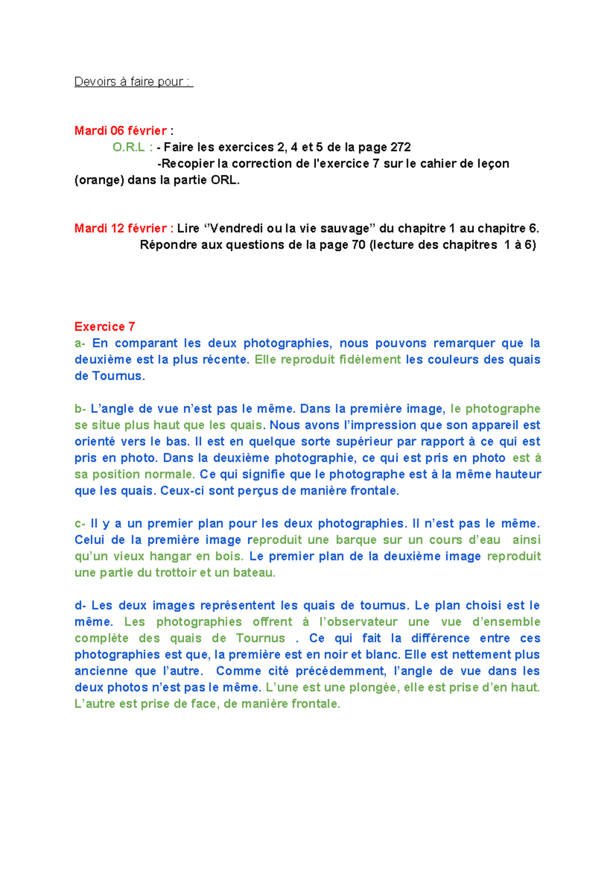 Document sans titre (27) - Devoirs à faire pour : Mardi 06 février : O ...