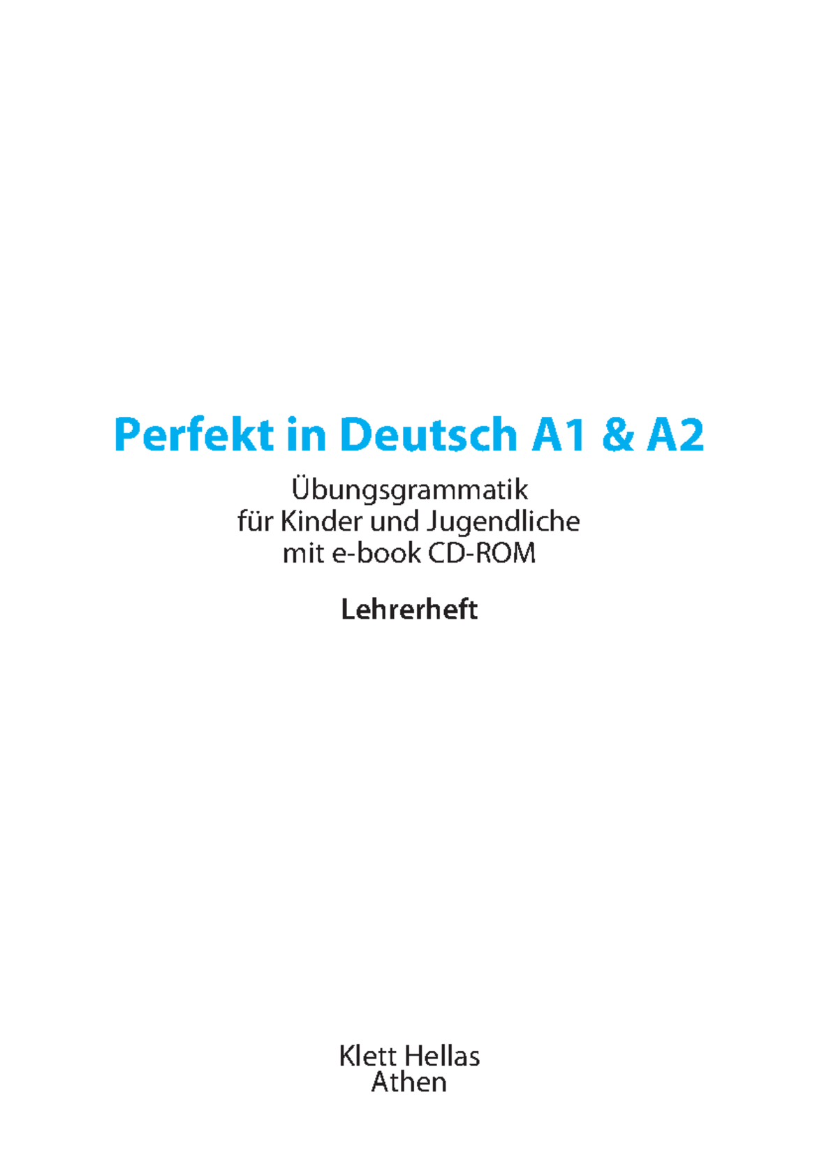 Perfekti D LHBS 1-51 - perfekt - Übungsgrammatik für Kinder und ...