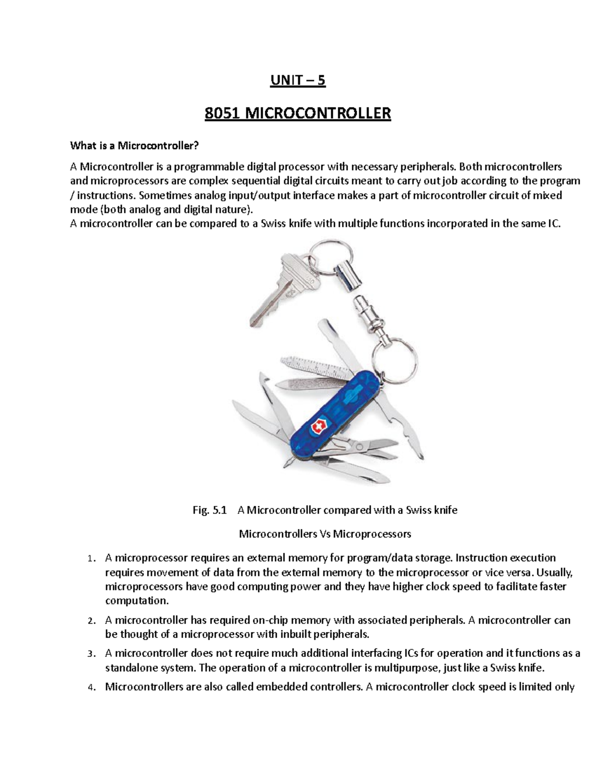 8051 microcontroller - UNIT – 5 8051 MICROCONTROLLER What is a ...