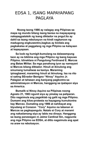 Pdfcoffee - ...... - INOBASYON SA WIKANG FILIPINO CSSH-ABFIL I. Bawat ...