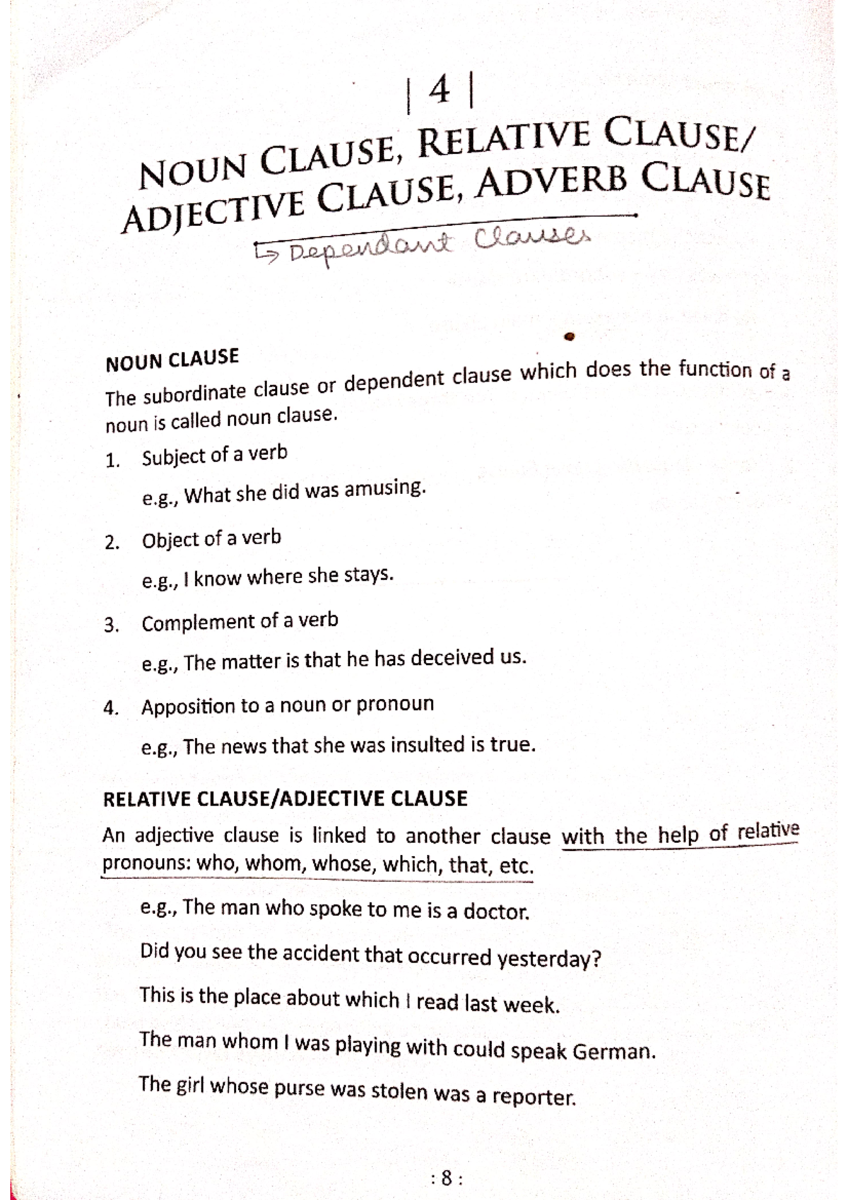 Noun clause,relative Clause or adjective clause,adverb clause - Fine ...