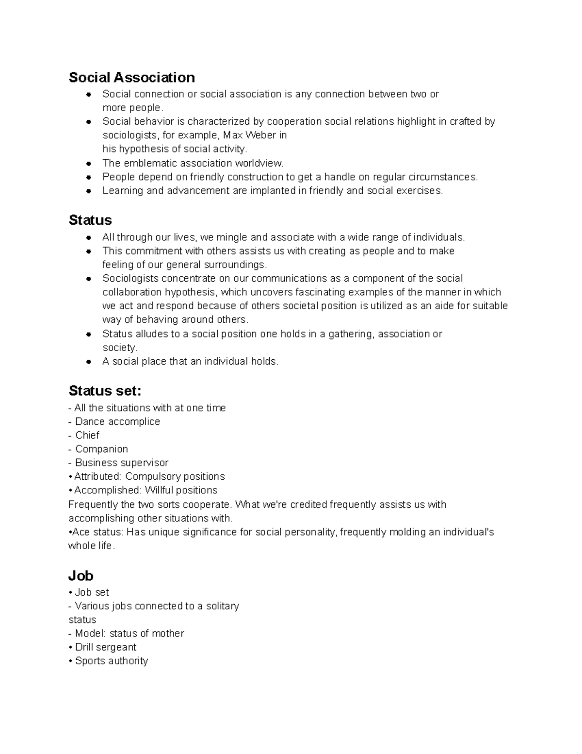 Interaction IN Everyday LIFE Notes - Social Association Social ...