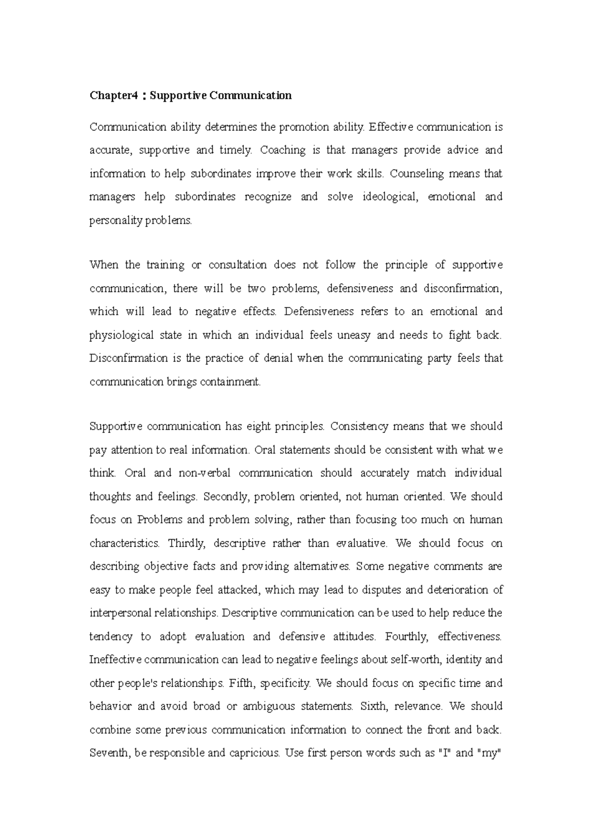 .arch Supportive Communication - Chapter ： Supportive Communication ...