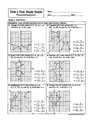 Unit 7 Test Review Key - Answer key - Studocu
