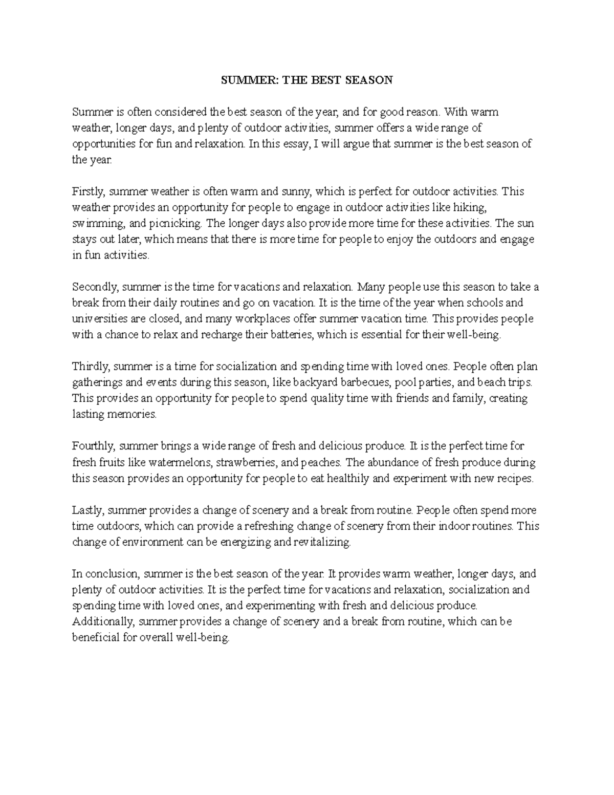 Summer THE BEST Season - SUMMER: THE BEST SEASON Summer is often ...