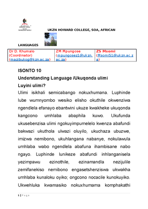 ZULM105 Uhlaka Lwemojuli 2023 Olubuyekeziwe - INyuvesi YaKwaZulu-Natali ...