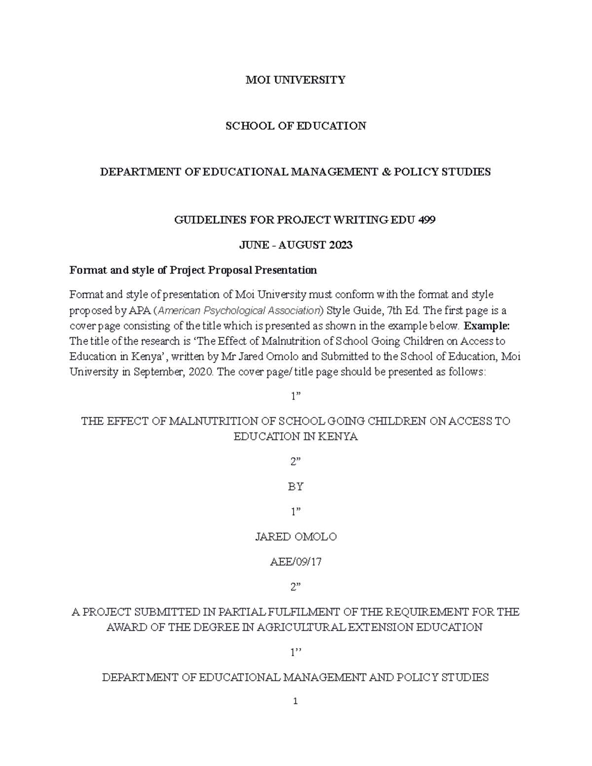 1685958249620 Moi University Graduate Studies and Undergraduate Project ...