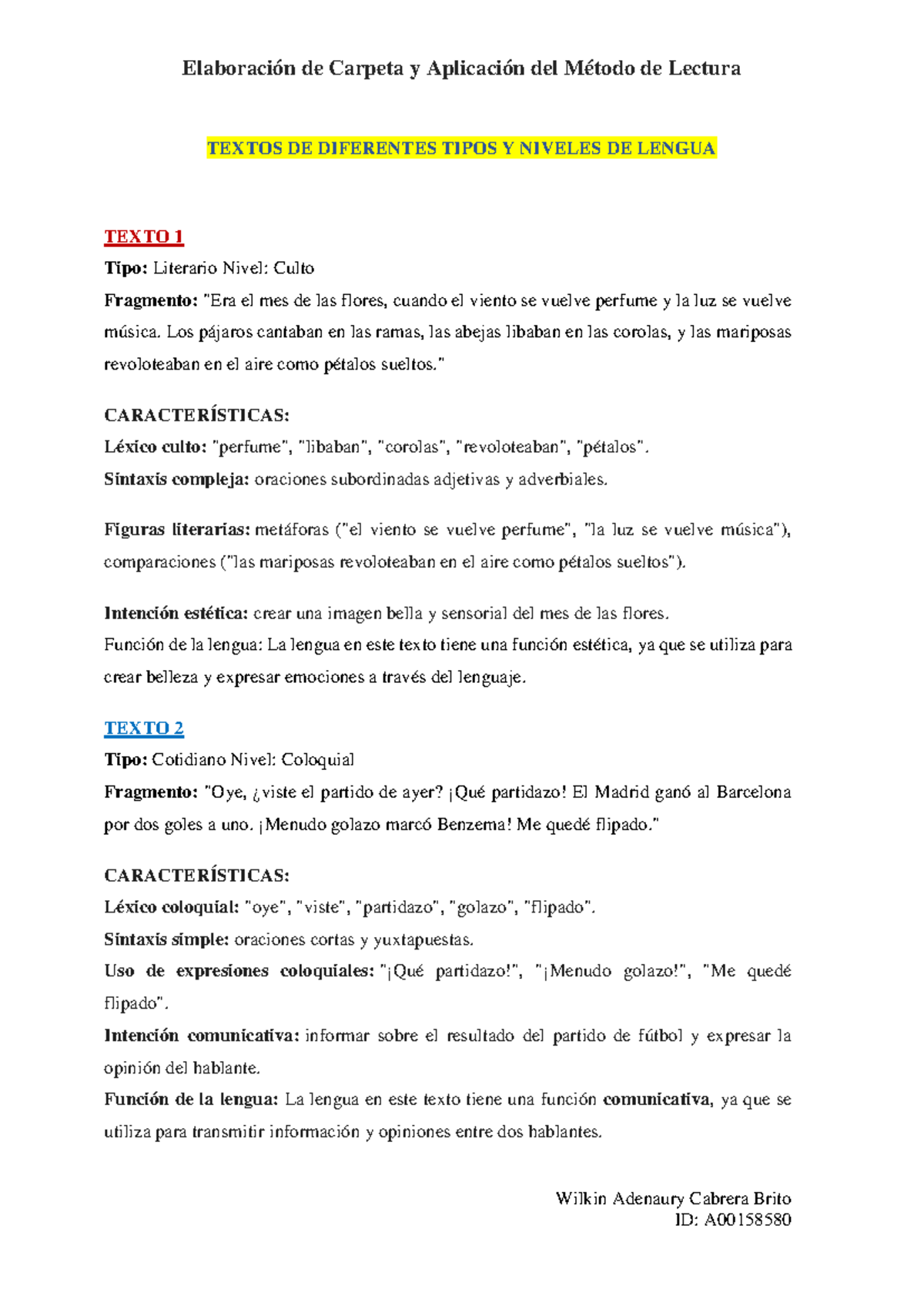 Unidad 2. Actividad 3. Elaboración de Carpeta y Aplicación del Método ...