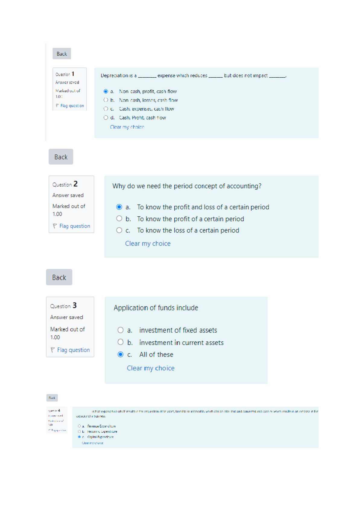 FMA Quize answers - Financial & Management Accounting - Studocu