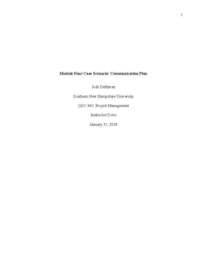 [Solved] Create a communication plan for the XYZ Business Workflow - Project Management (QSO340 ...