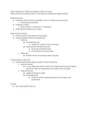 Intelligence - 3 Components of National Security Strategy - The U ...