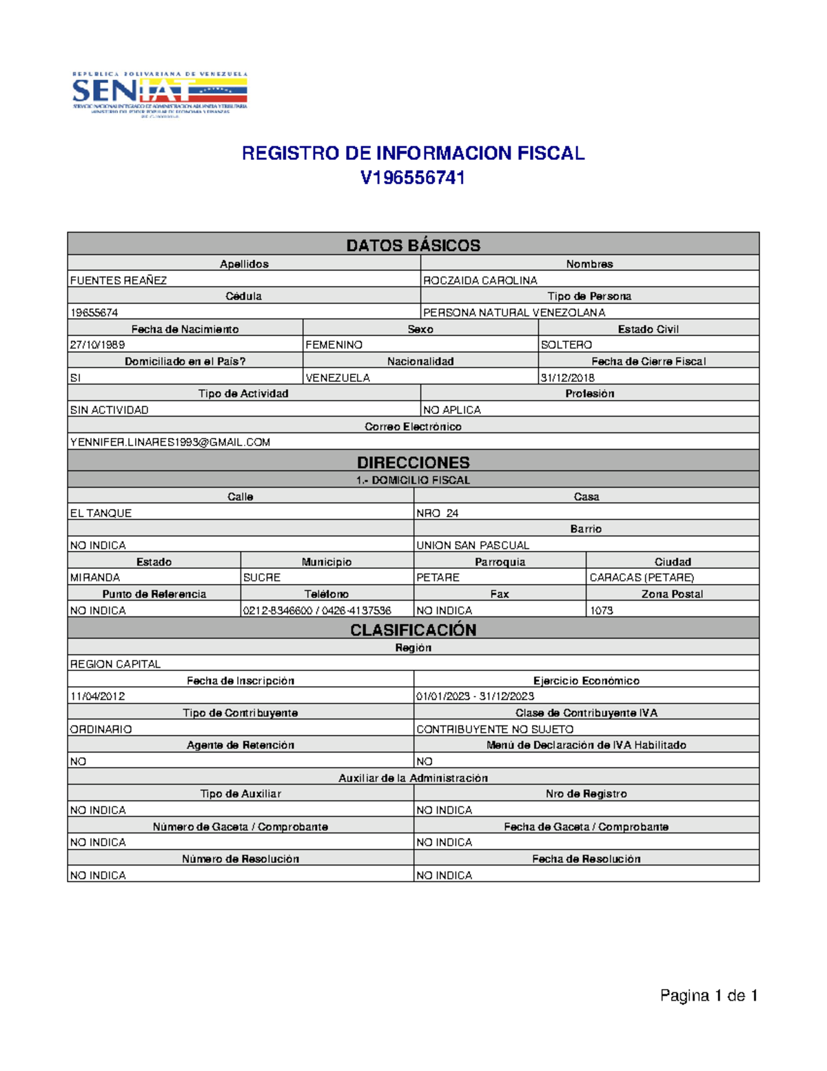 Verplanilla.do - Hola - REGISTRO DE INFORMACION FISCAL V DATOS BÁSICOS ...