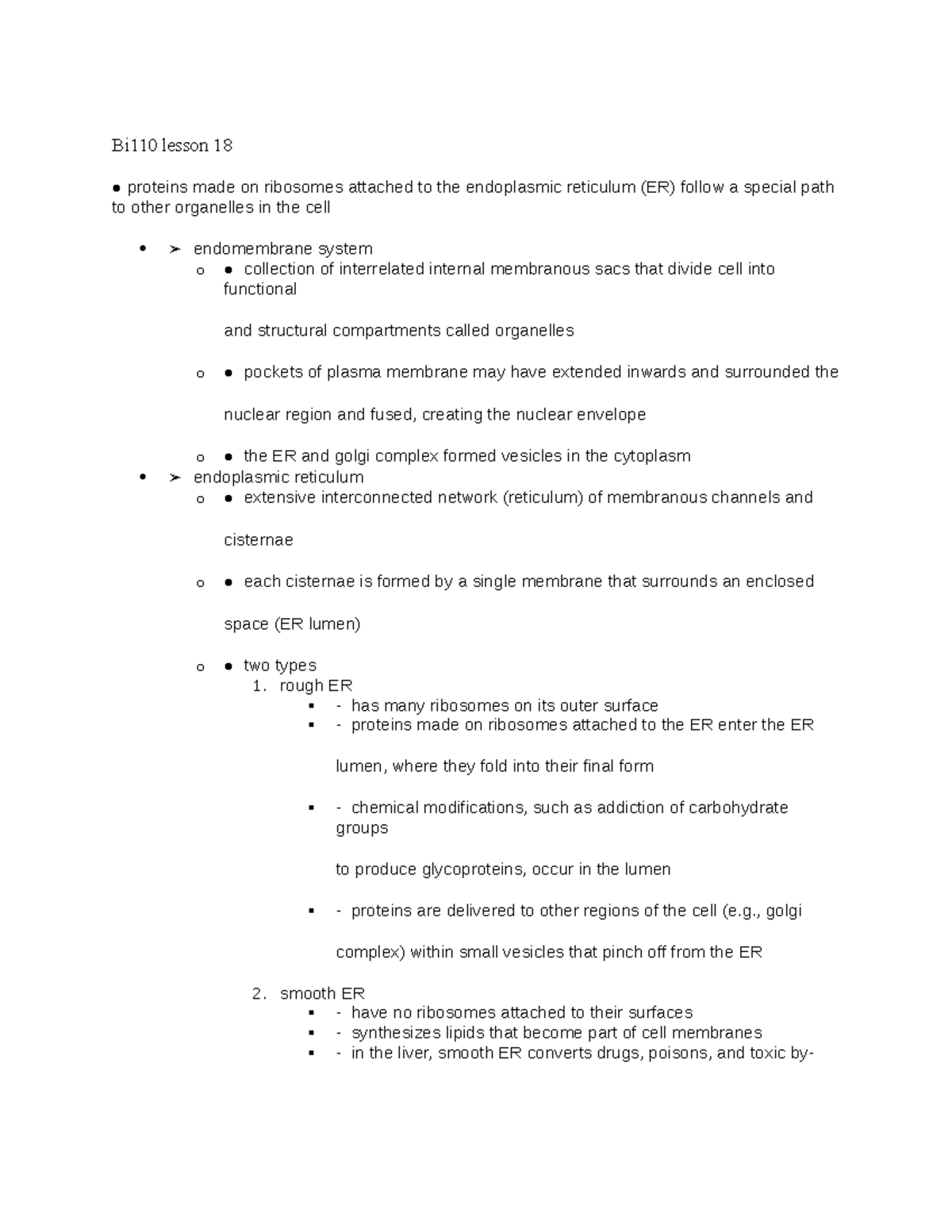 Bi110 lesson 18 copy - business notes - Bi110 lesson 18 proteins made ...