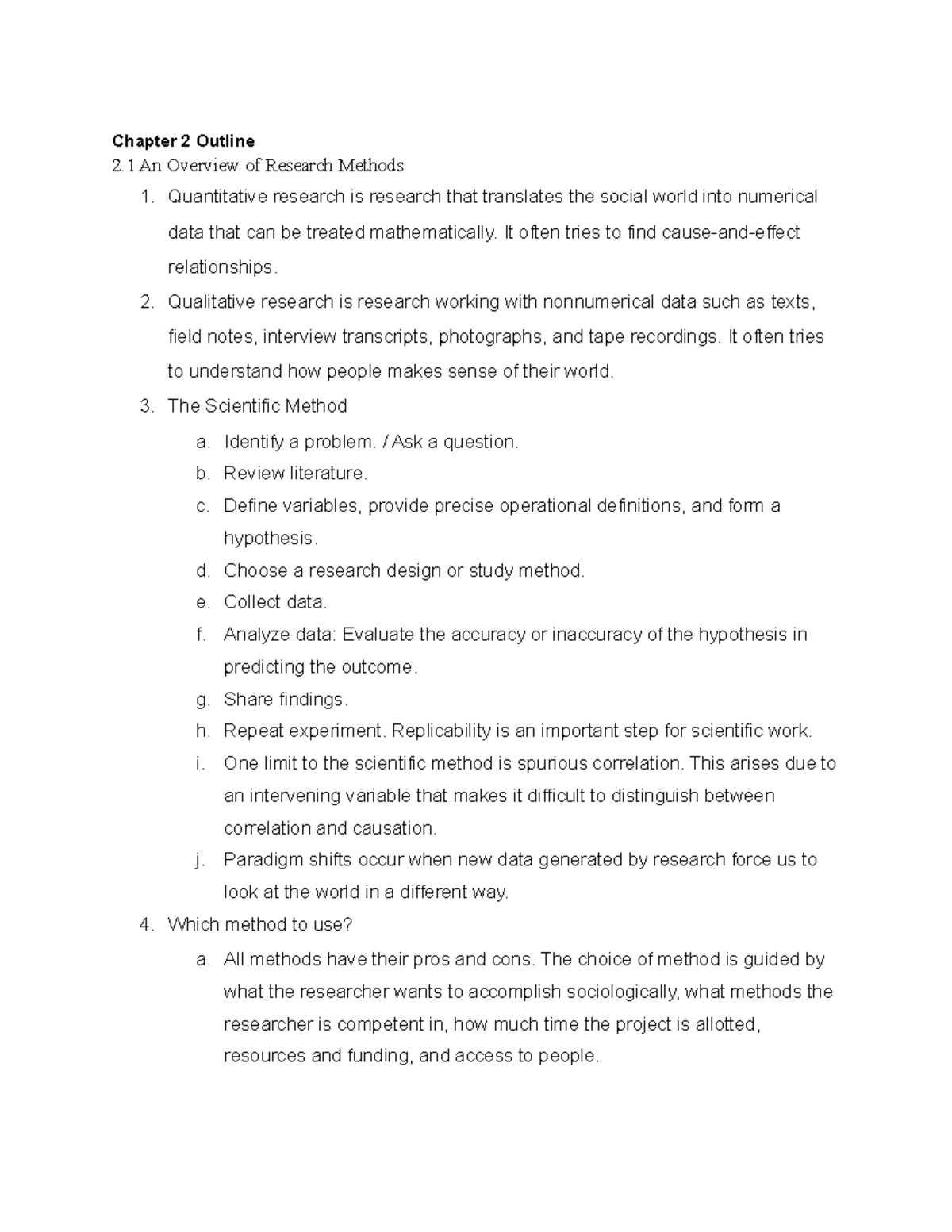 Chapter 2 Outline - Teacher: Calibria - Chapter 2 Outline 2 An Overview ...