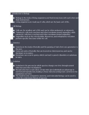 Chapter 10 notes - Chapter 10 10 Early Ideas about Evolution Early ...