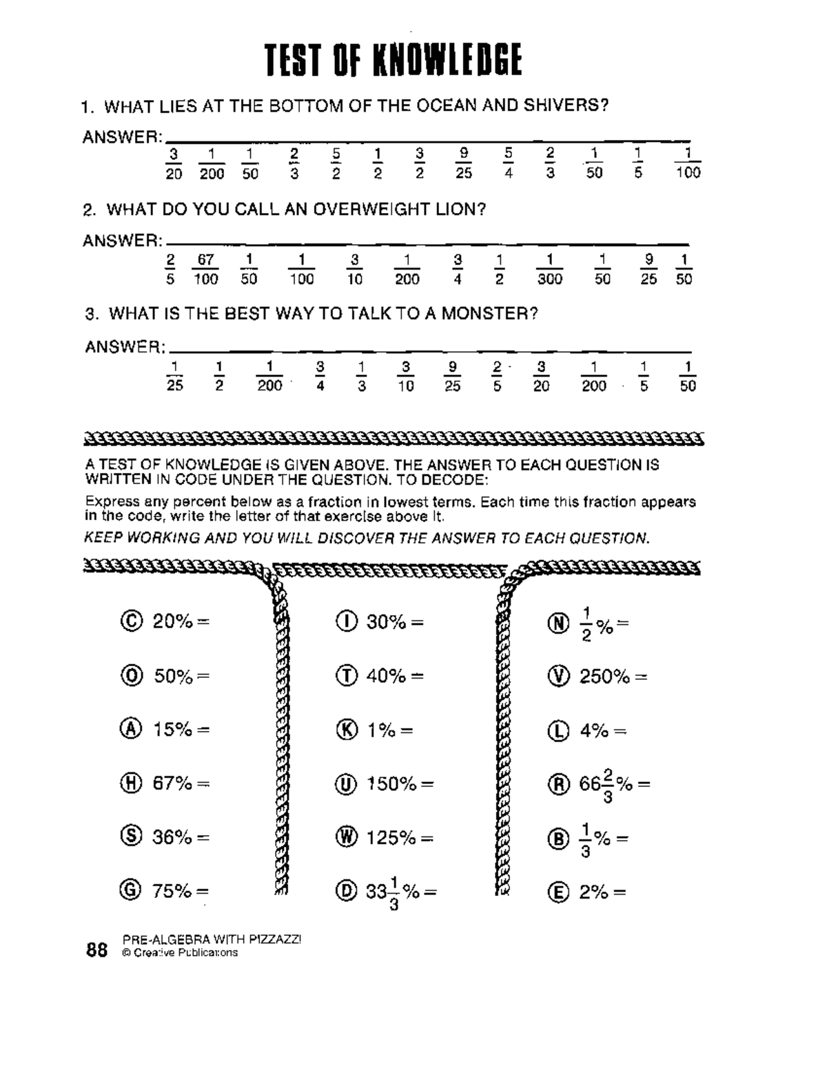 Percents in the Real world A case Study - 1131 1. WHAT LIES AT THE ...
