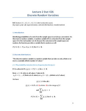 426Prac Prob 1solw23 - 426 practice problem sol - Practice questions ...