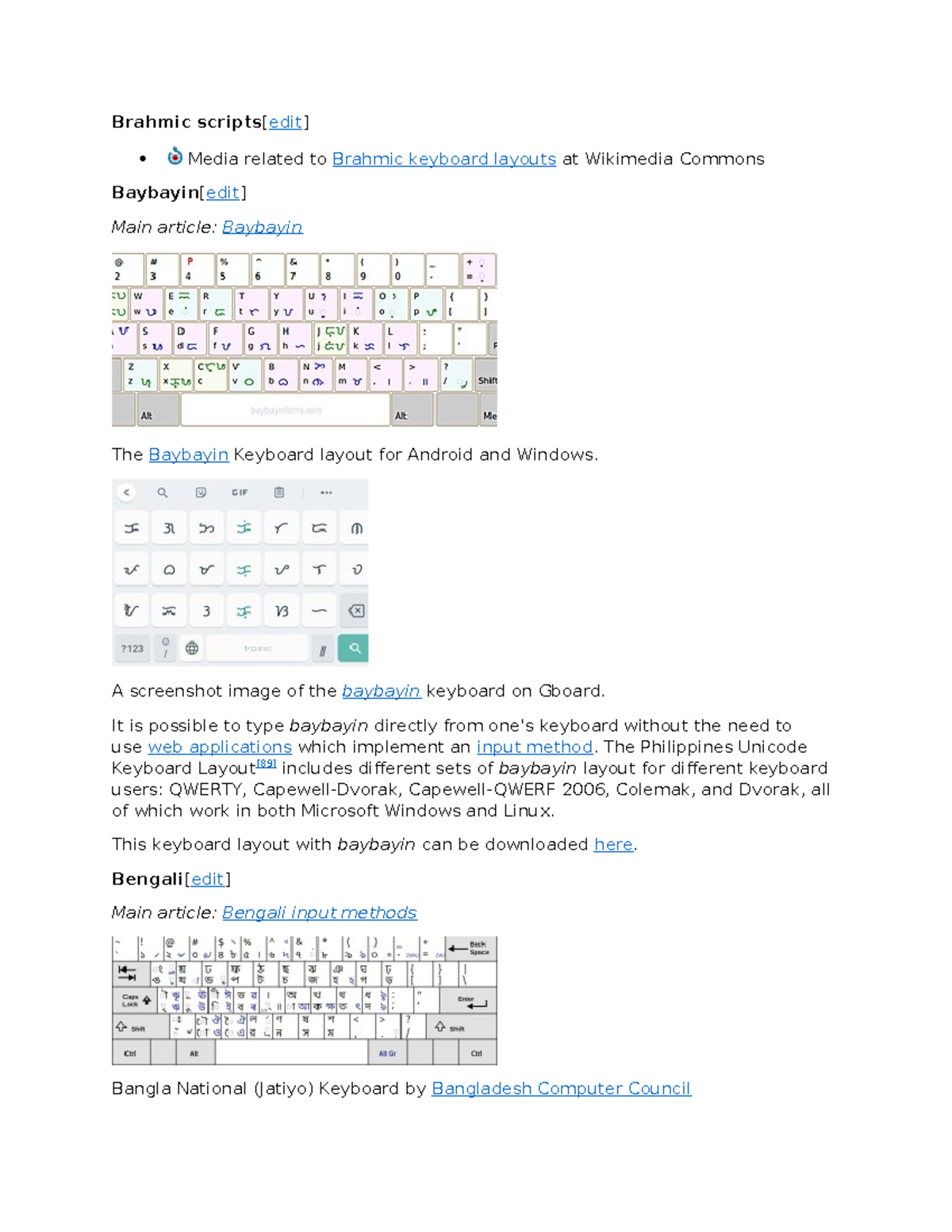 Baybayin mechanical keyboard layout, input method - Brahmic scripts ...