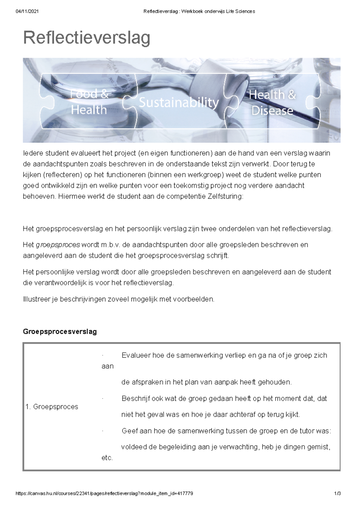 How to reflectie schrijven - VL1 periode A - 04/11/2021 ...