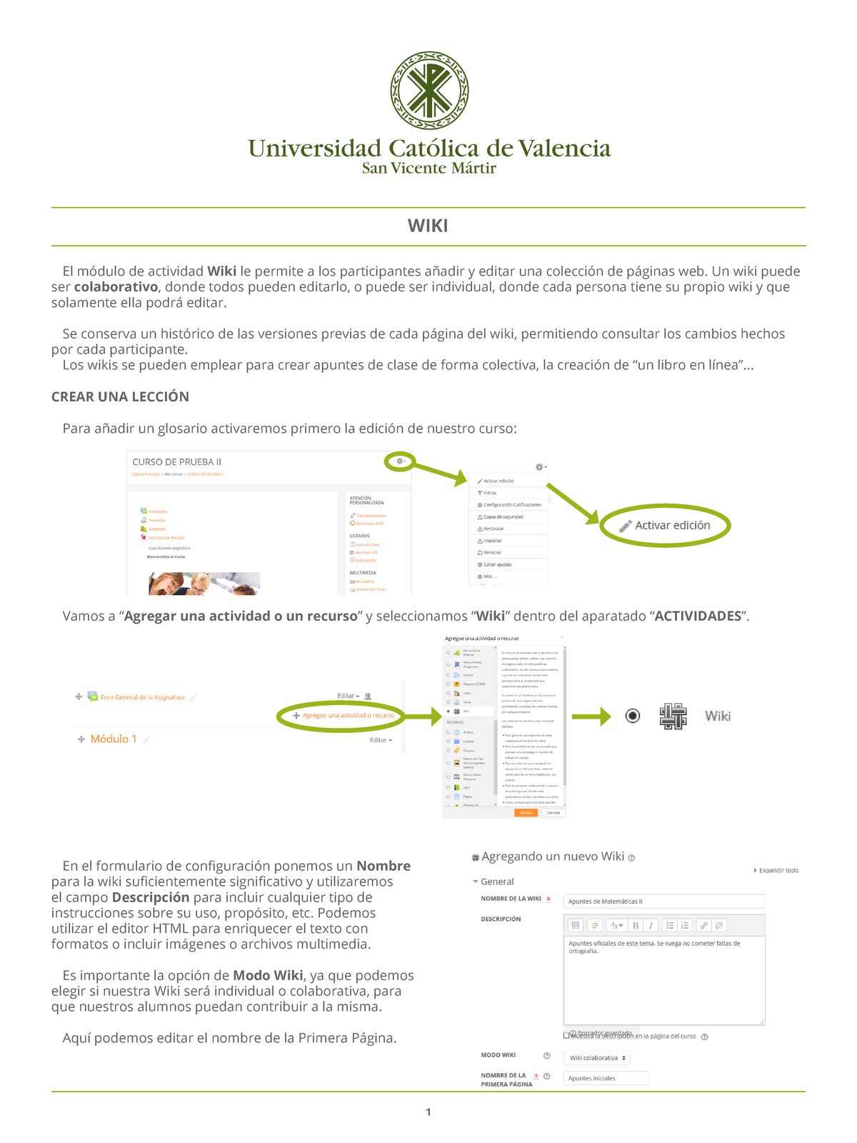 Tipo de Wikis - Mejoras para las clases virtuales en plataforma Mooc ...