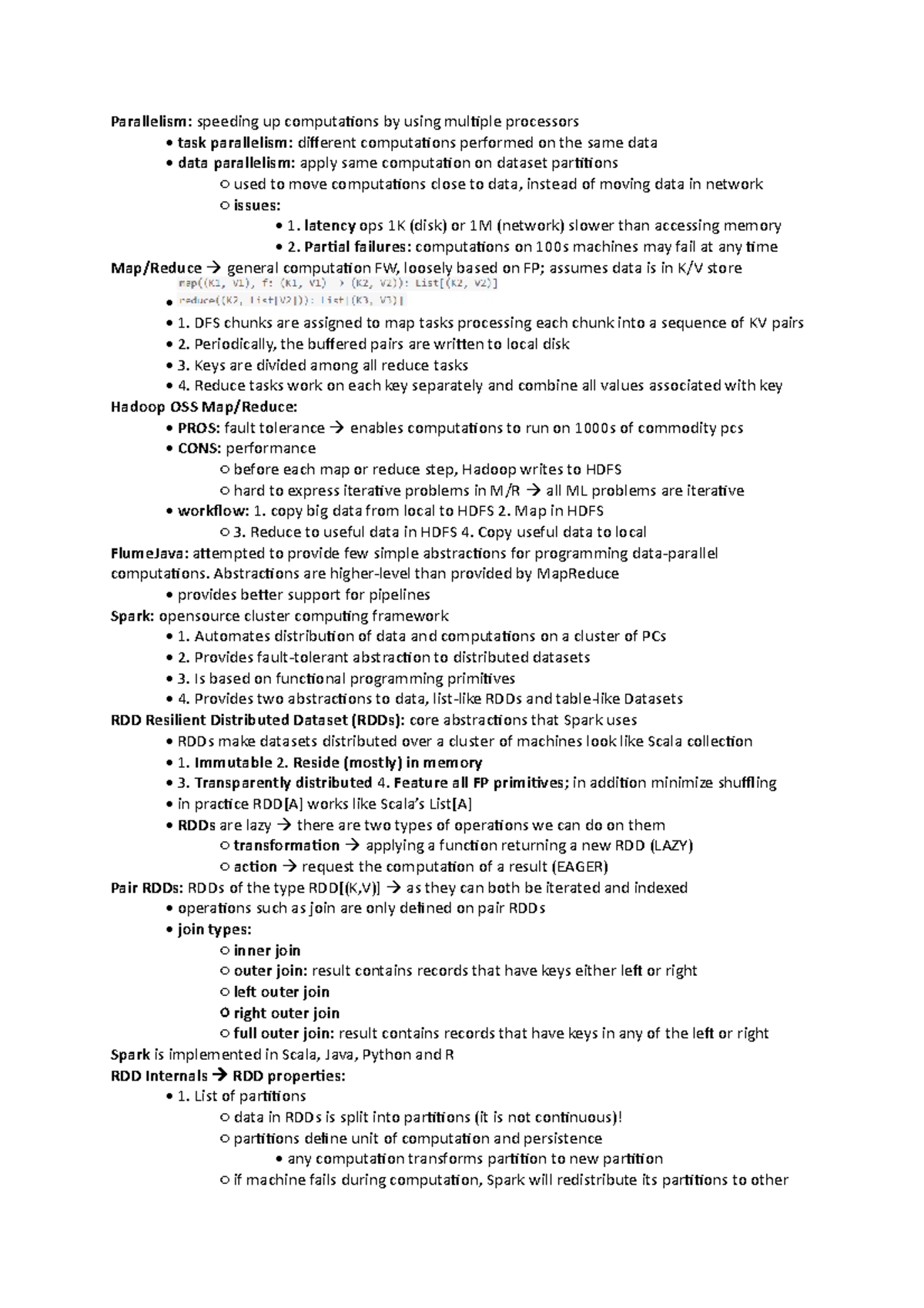 Big Data Processing Spark Rdds And Pair Rdds Overview Parallelism Speeding Up Computations By