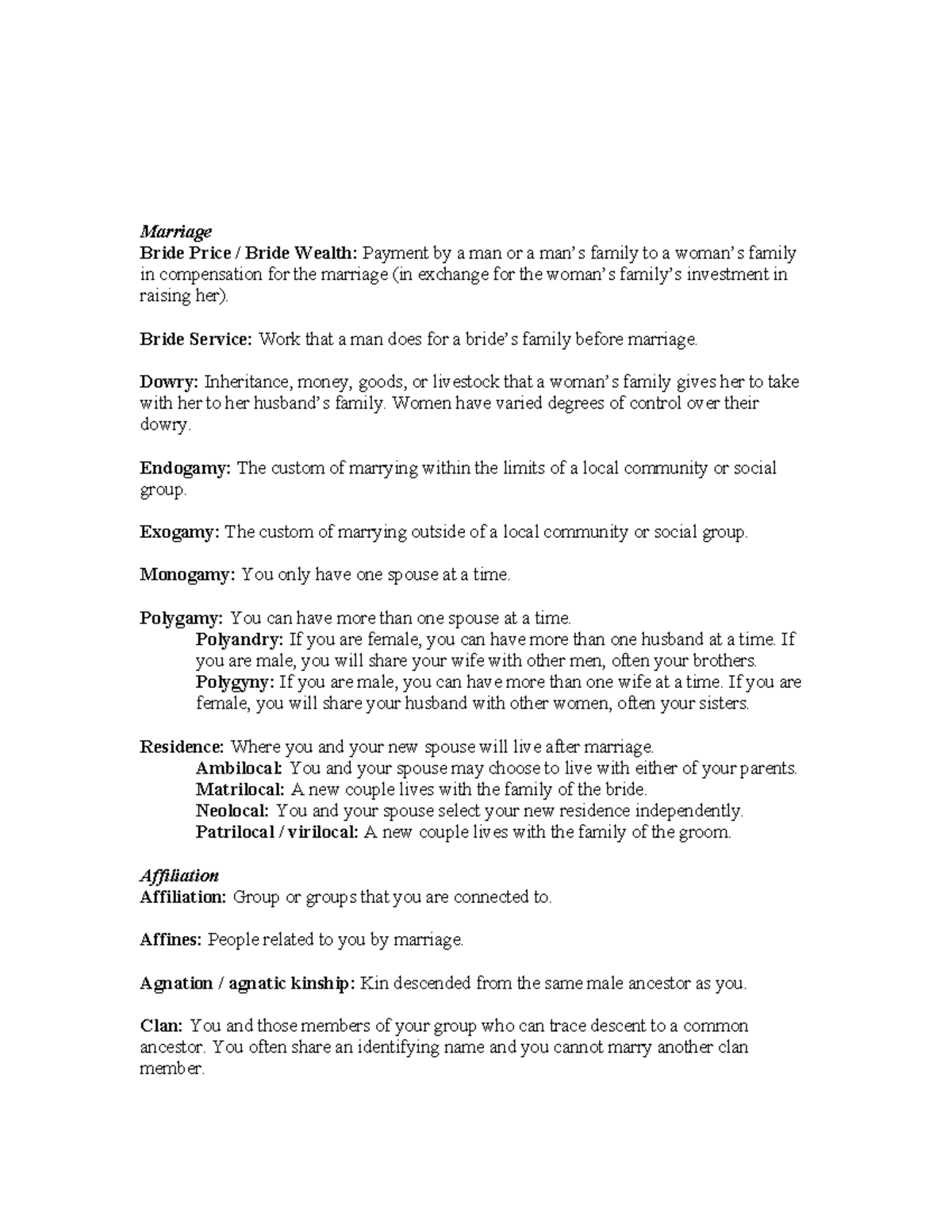 Kinship+Terminology - Kinship Terminology ANTH 0780 Introduction to ...