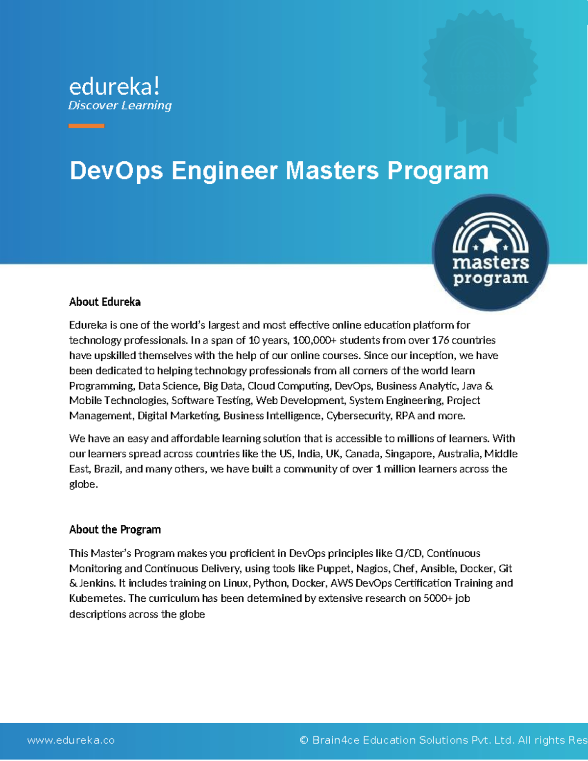 Edureka Training - Dev Ops Engineer Masters Program - edureka! DevOps ...