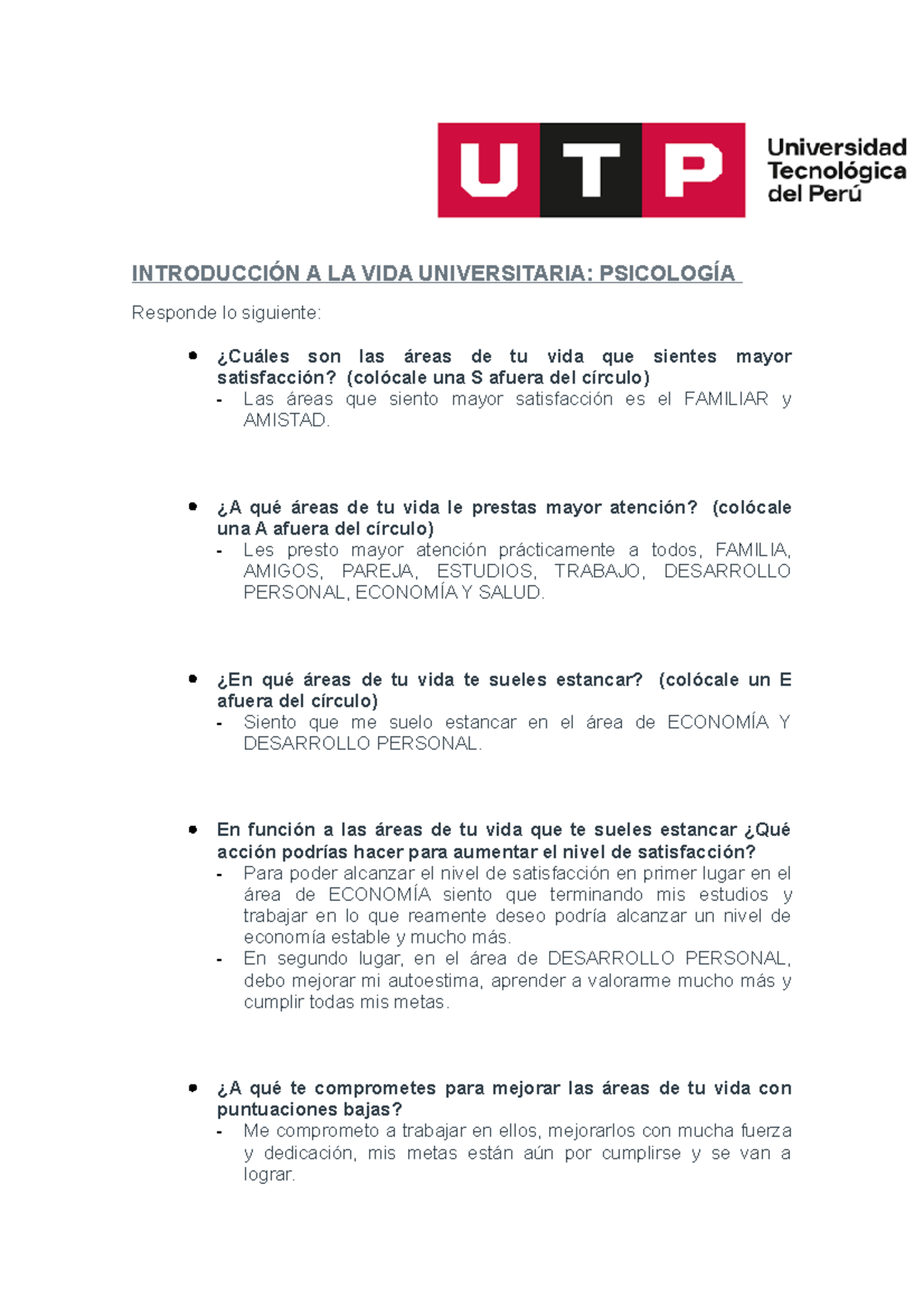 Semana 4 - rueda de vida - asdads - INTRODUCCIÓN A LA VIDA ...