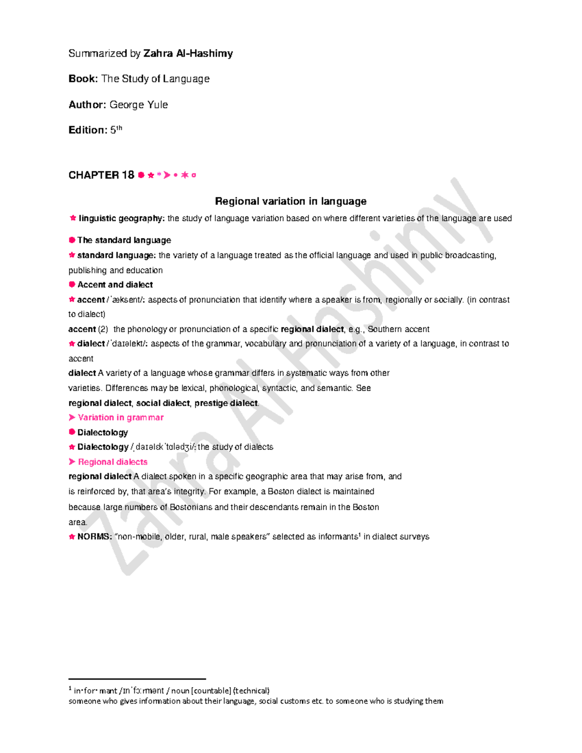 18 Regional variation in anguage (Yule) - Warning: TT: undefined function: 32 Warning: TT ...