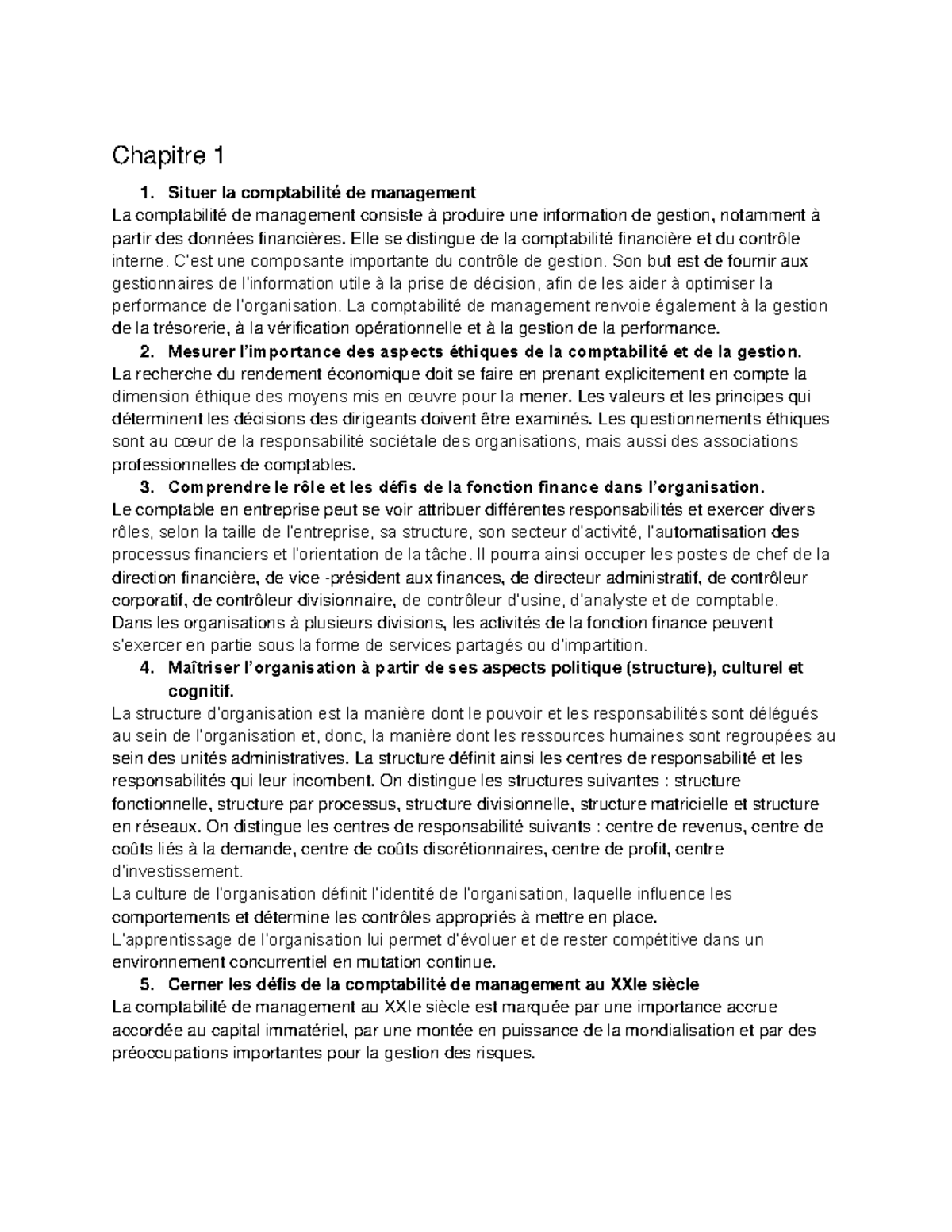 SCO 2001 Notes - Note de cours personnelle et résumé des chapitres 1 à ...