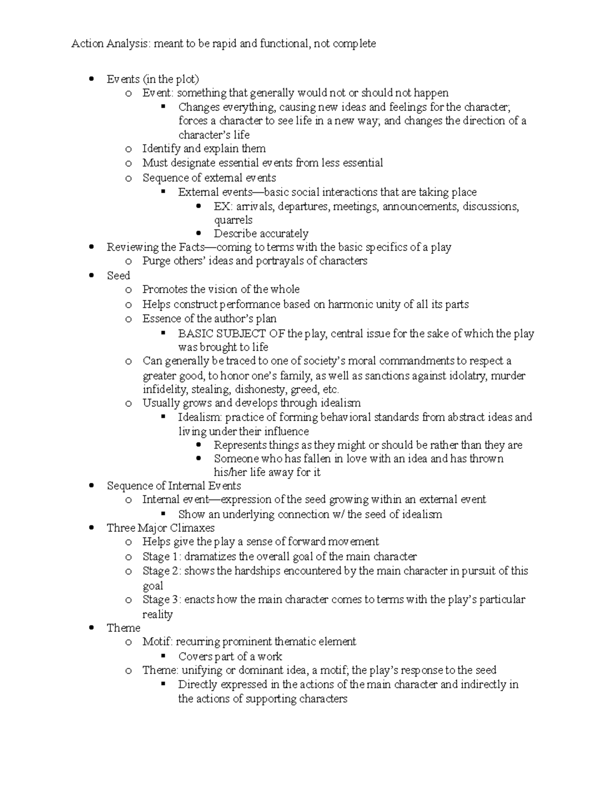 Chapter 1 - Summary Script Analysis for Actors, Directors, and ...