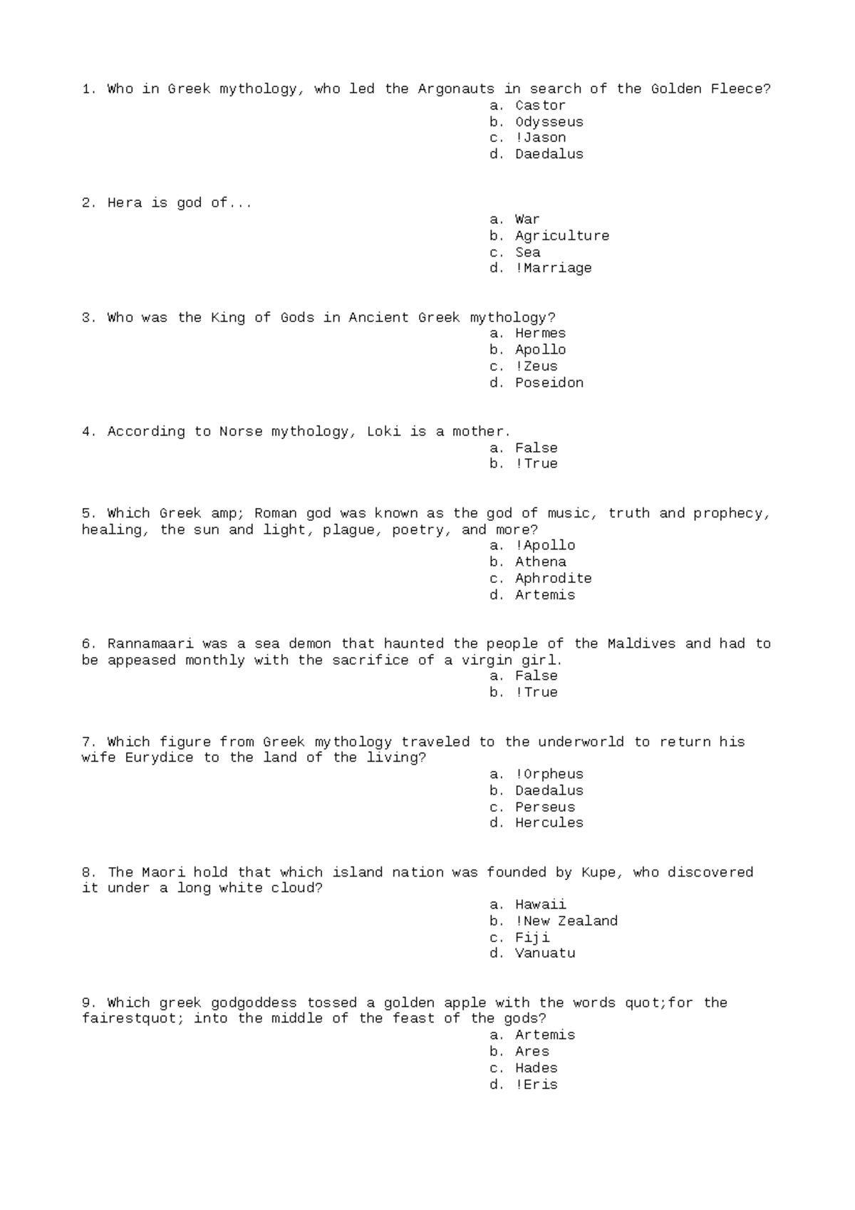 PHIL157-Exercise-6 - eww - Who in Greek mythology, who led the ...