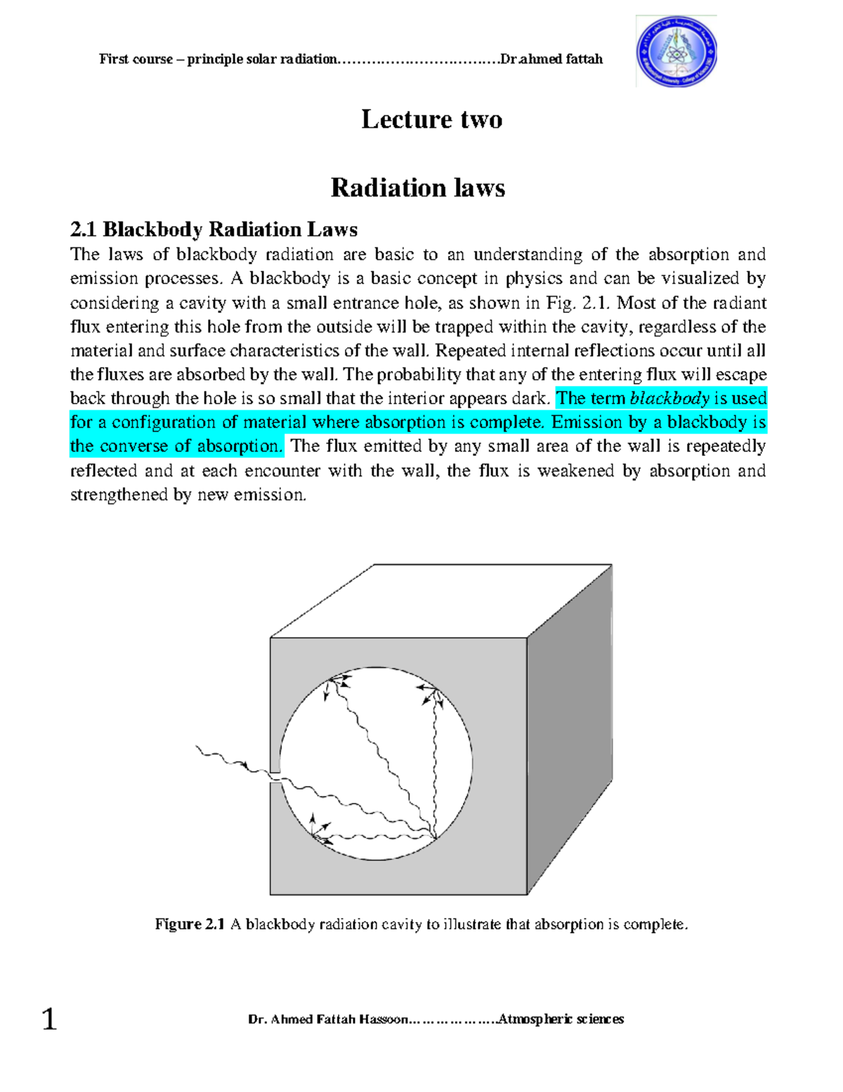 6 2022 01 2708 03 04 PM - For reference - Lecture two Radiation laws 2 ...