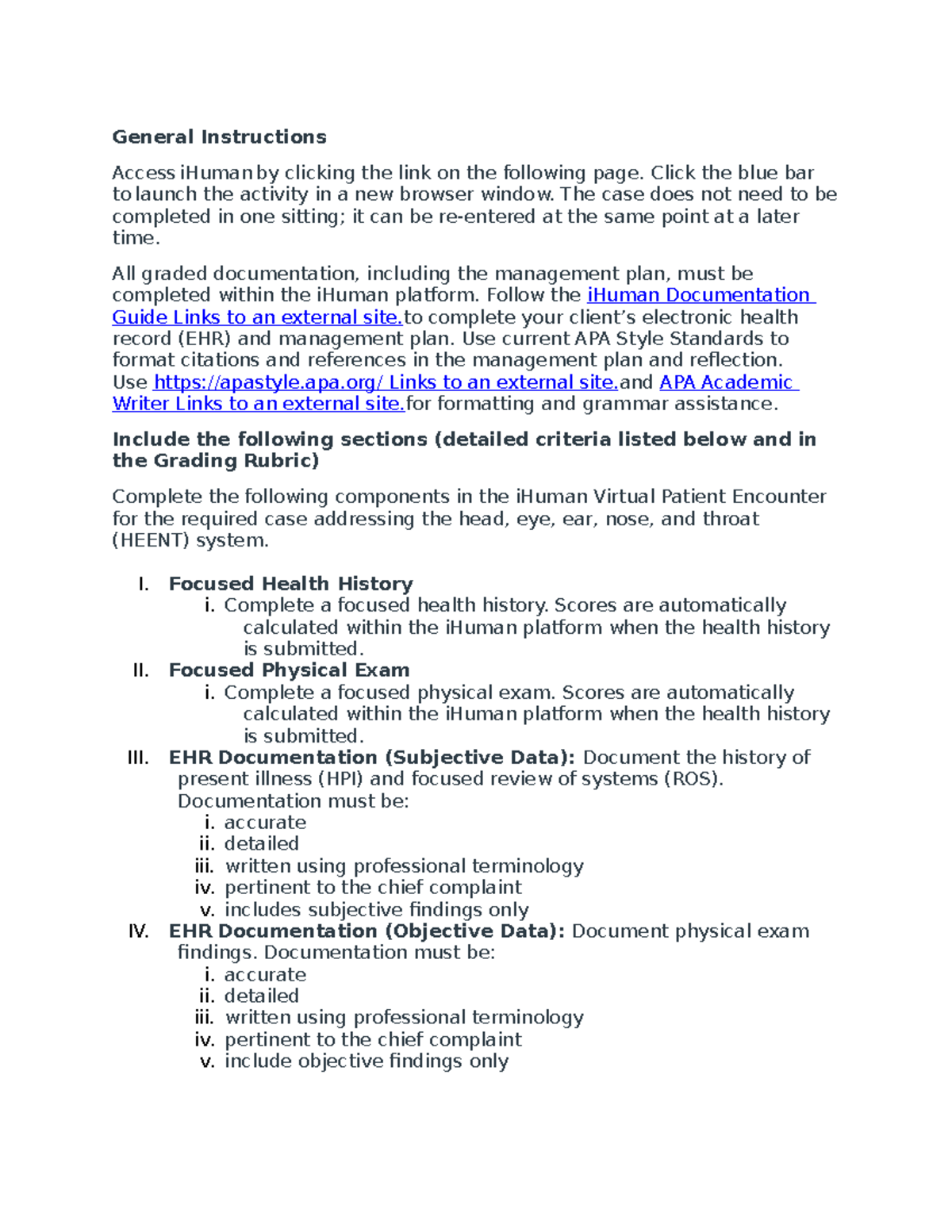 Soap notes NR 509 - Soap note instructions. - General Instructions ...