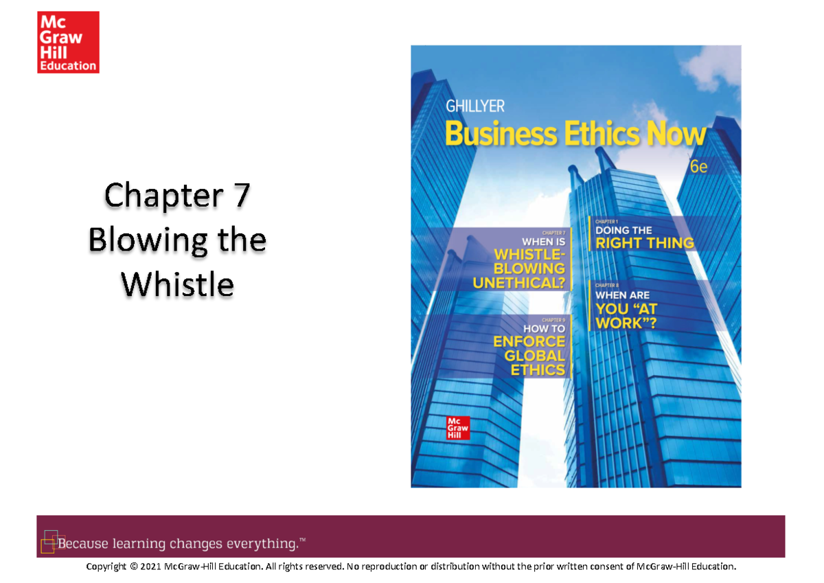 Week 12 lectorial - practise - Chapter 7 Blowing the Whistle Learning ...